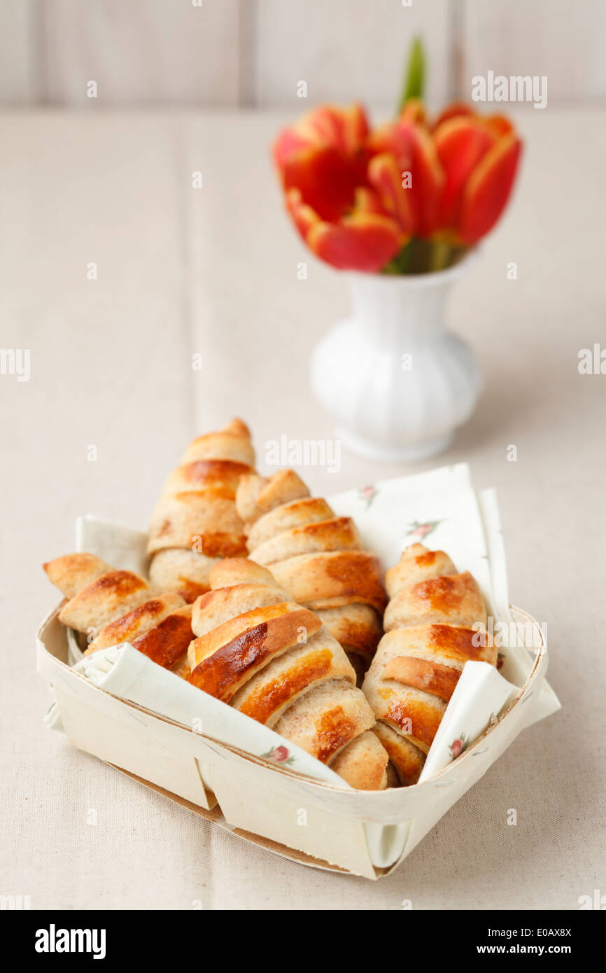 Homemade mini croissants, studio shot Stock Photo - Alamy