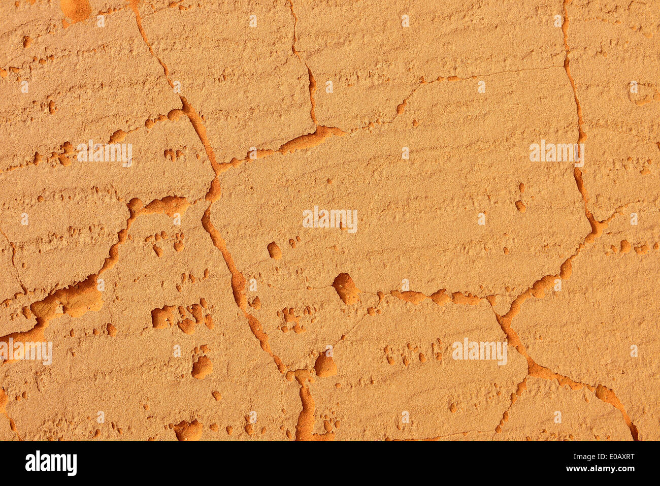Algeria, Tassili n Ajjer, Sahara, eroded surface of sandstone Stock ...