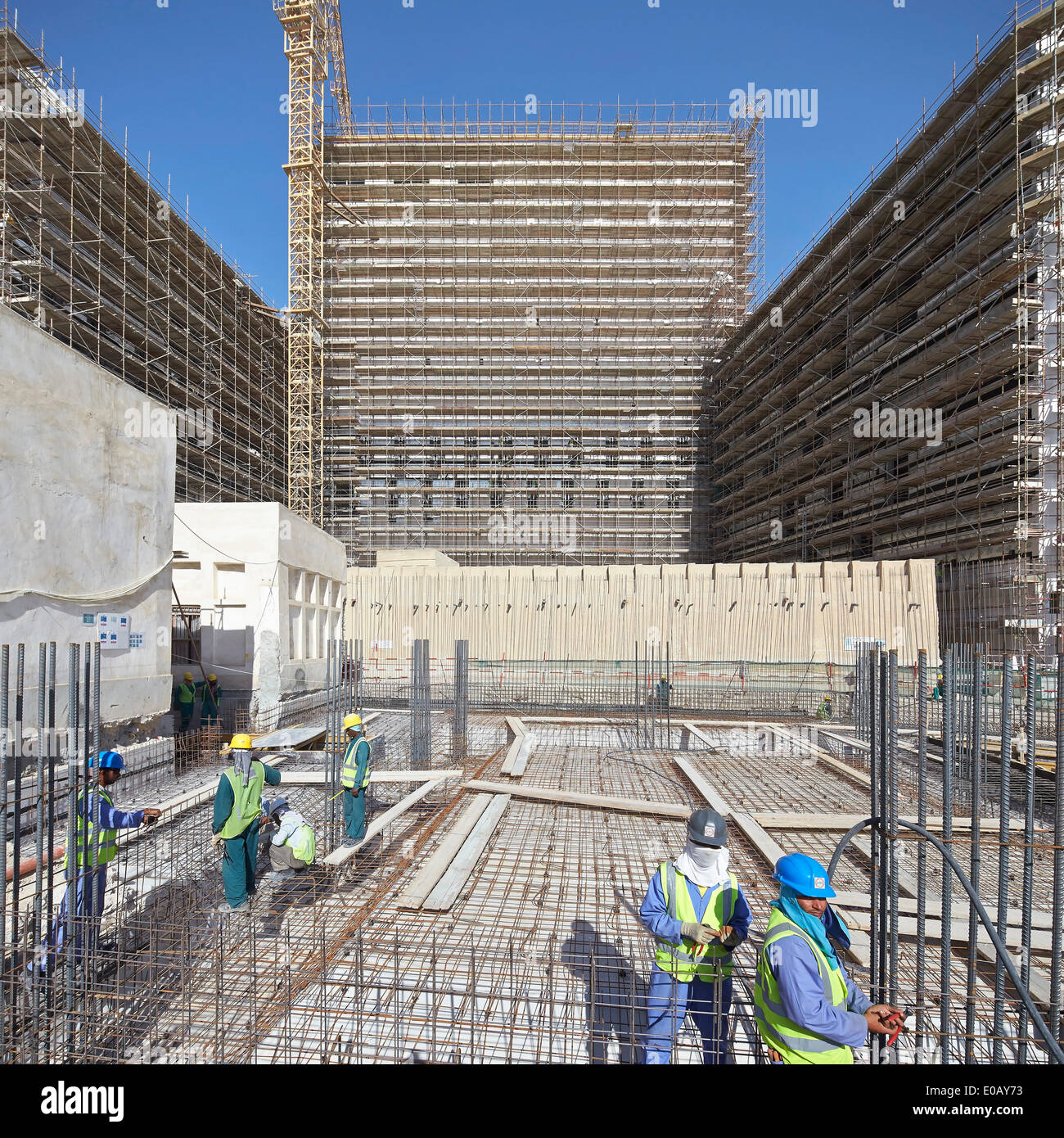 Msheireb Downtown Doha, Construction Site, Doha, Qatar. Architect: John ...