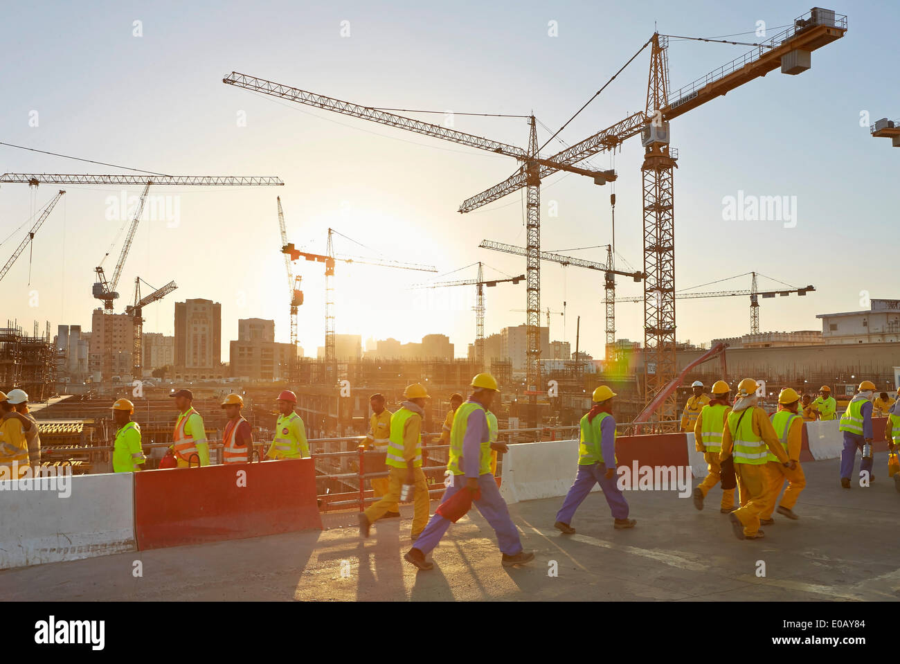 Msheireb Downtown Doha, Construction Site, Doha, Qatar. Architect: John ...
