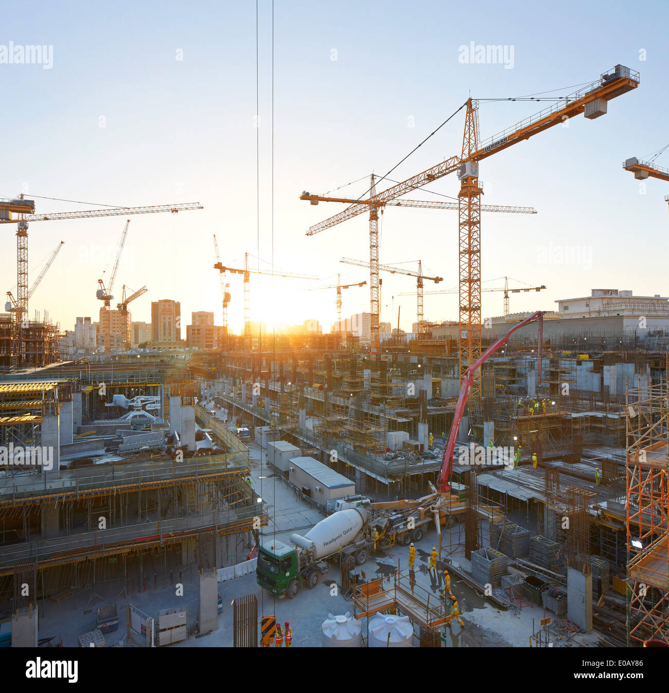 Msheireb Downtown Doha, Construction Site, Doha, Qatar. Architect: John ...
