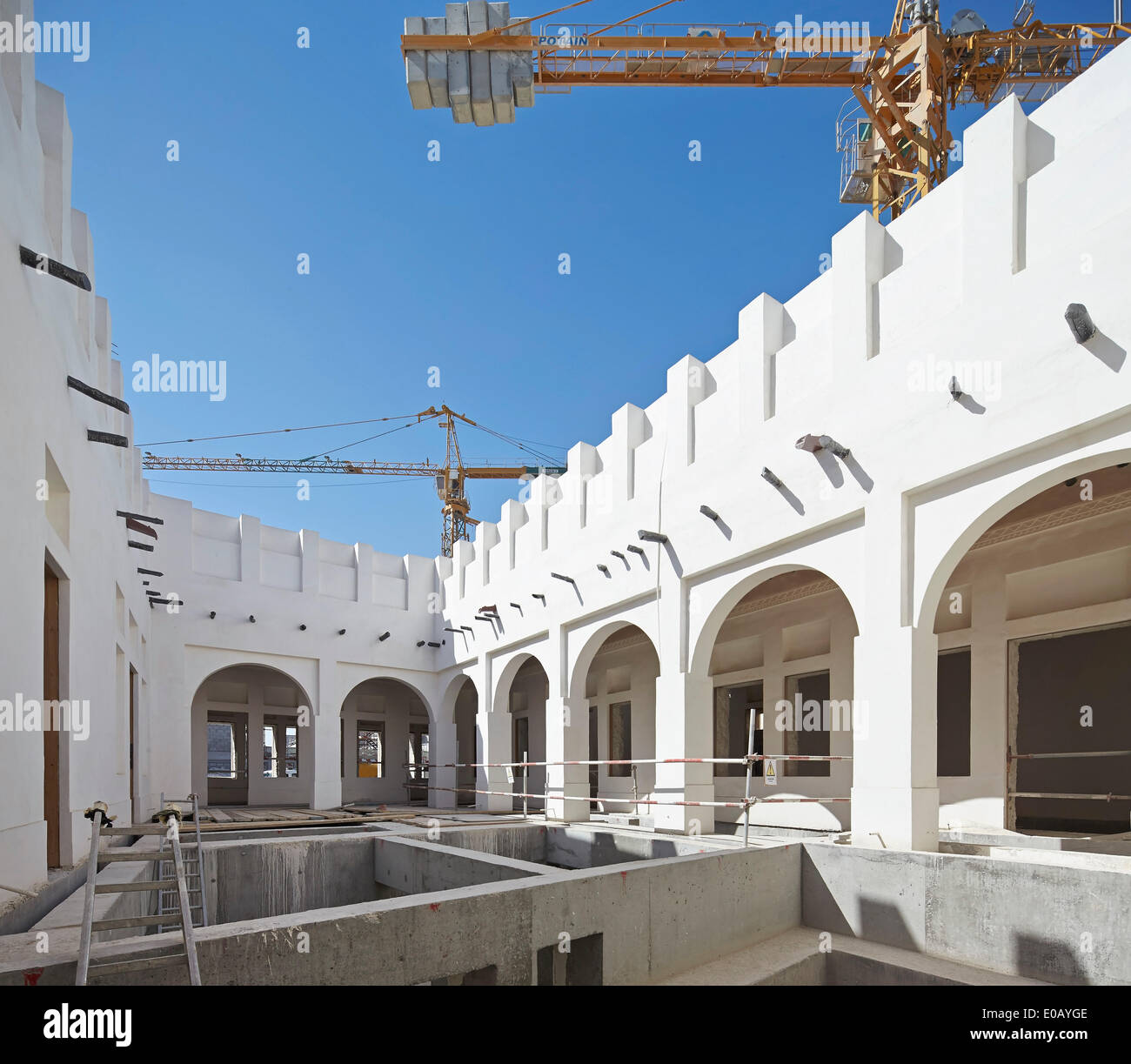 Msheireb downtown doha construction site hi-res stock photography and ...