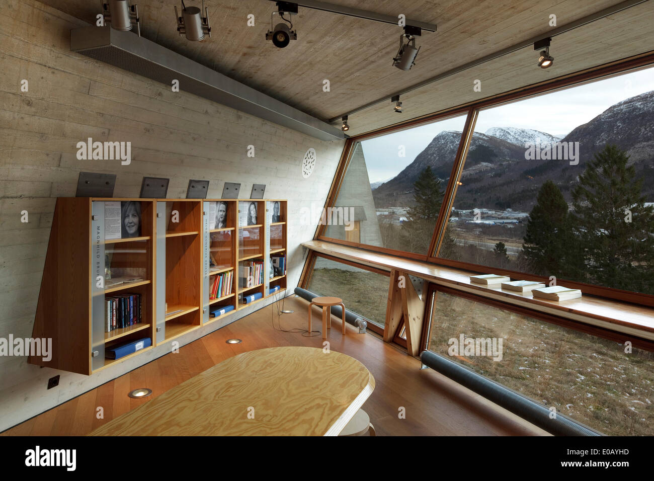 Ivar Aasen Centre, Orsta, Norway. Architect: Sverre Fehn, 2000 Stock ...