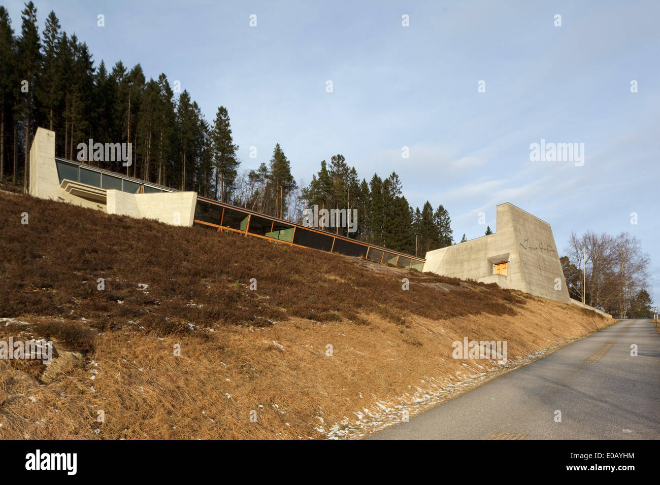 Ivar Aasen Centre, Orsta, Norway. Architect: Sverre Fehn, 2000 Stock ...