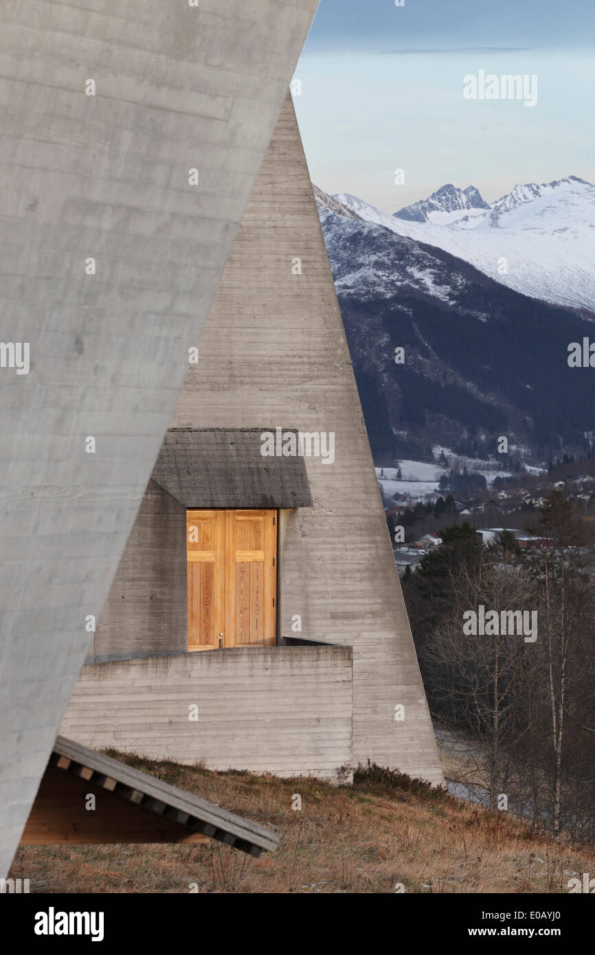 Ivar Aasen Centre, Orsta, Norway. Architect: Sverre Fehn, 2000 Stock ...