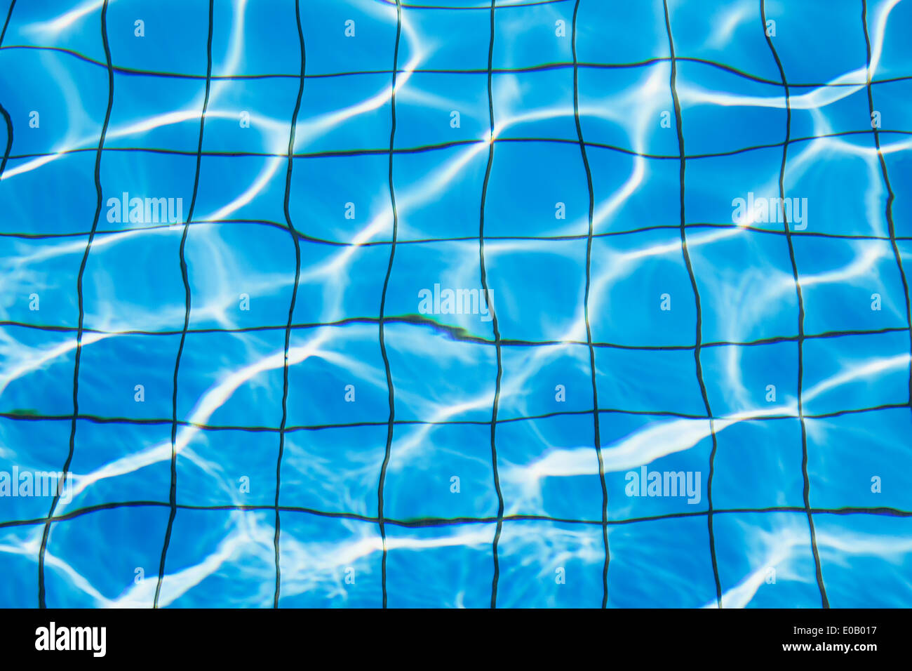 Water surface with reflections of pool Stock Photo - Alamy