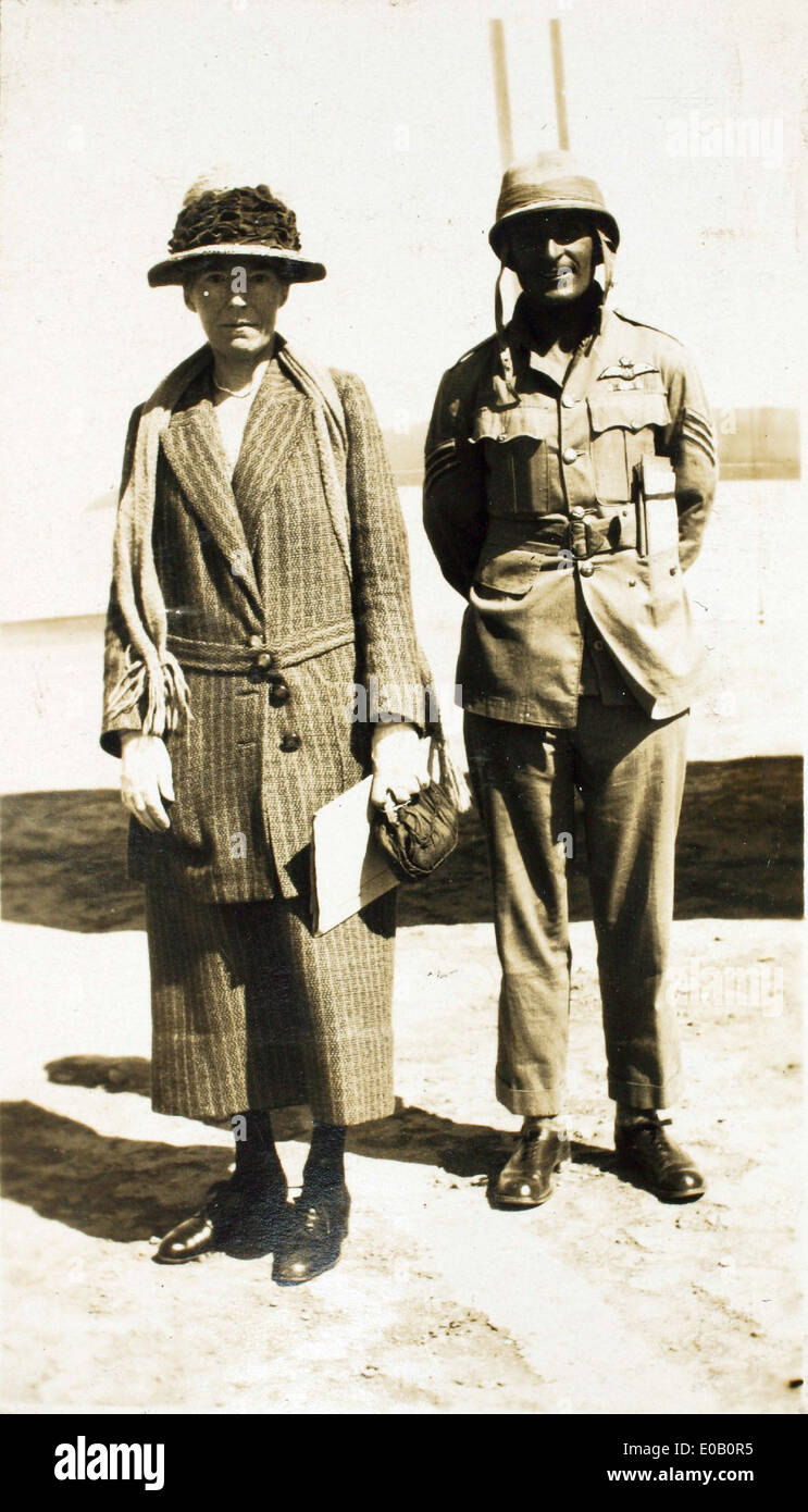 Sgt. Reeves and Miss Gertrude Bell are depicted in this image from the ...