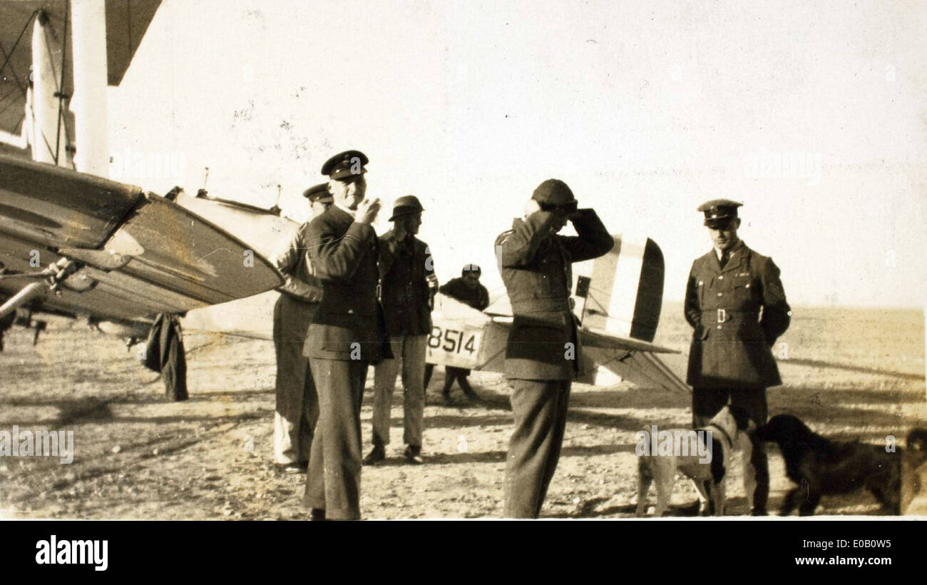 This image shows Flight Lieutenant Vincent, a decorated RAF officer ...