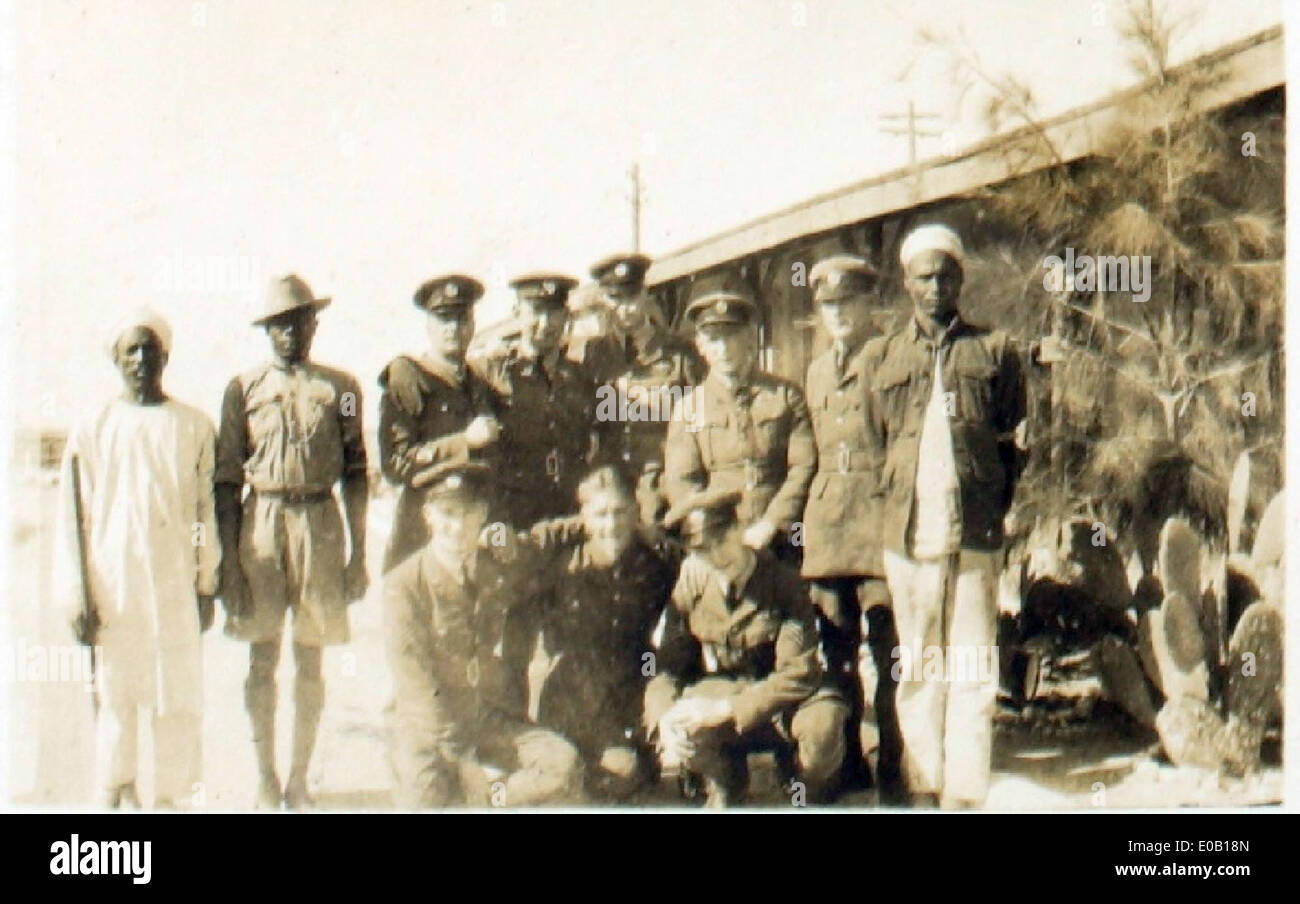 This image shows Royal Air Force personnel, including Edwin Newman ...