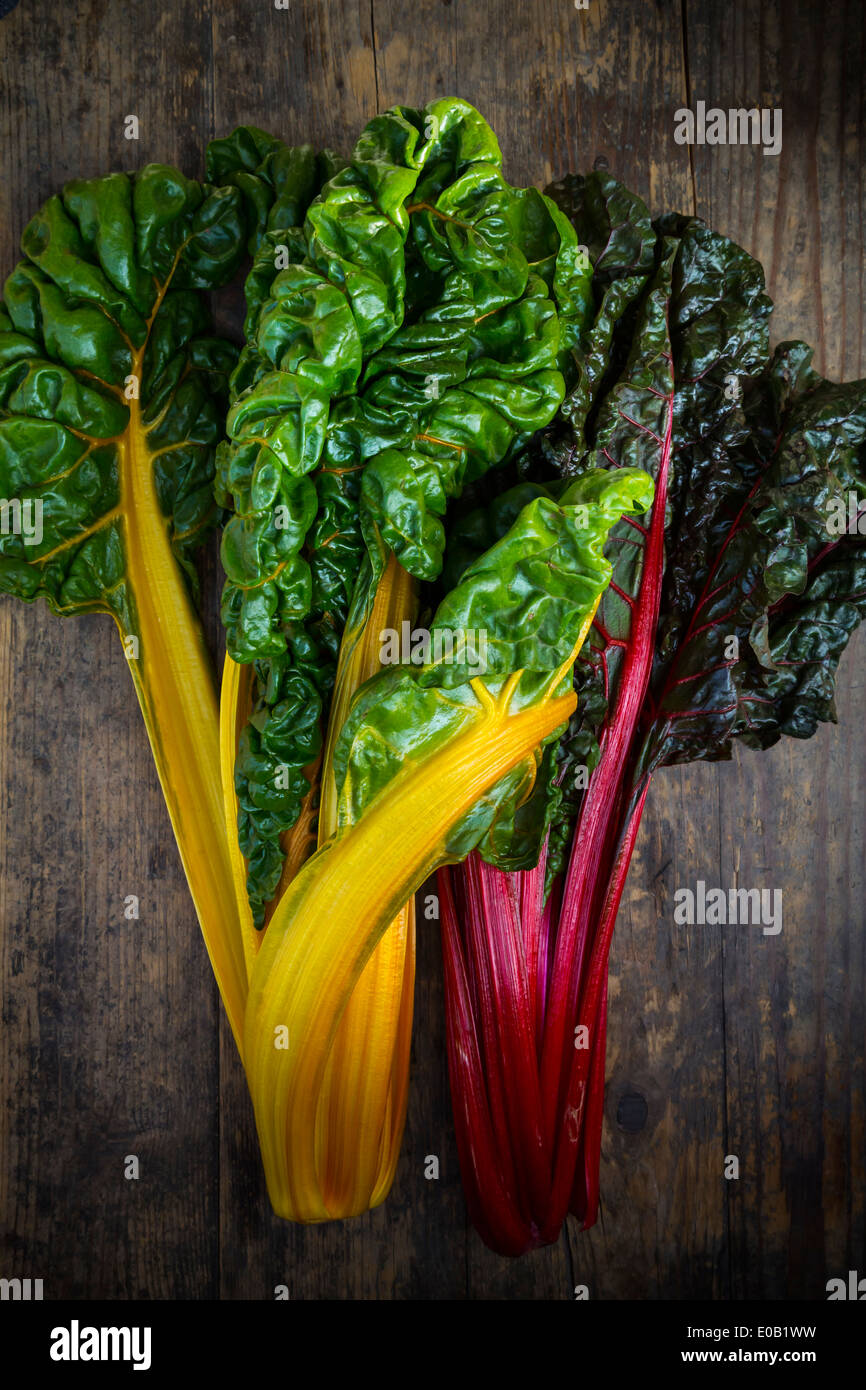 Red and yellow mangold Stock Photo - Alamy