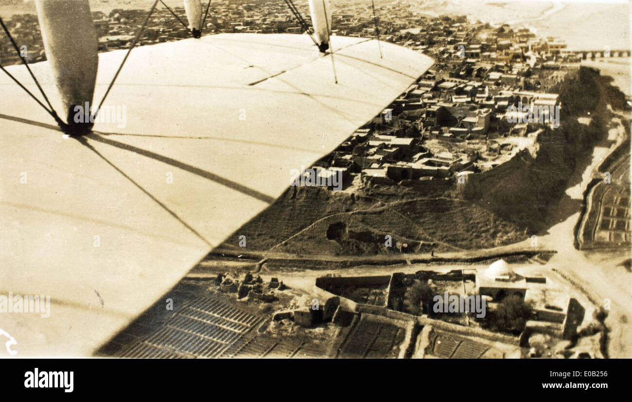Aerial photograph of Kirkuk, Iraq, taken by Edwin Newman. The image ...