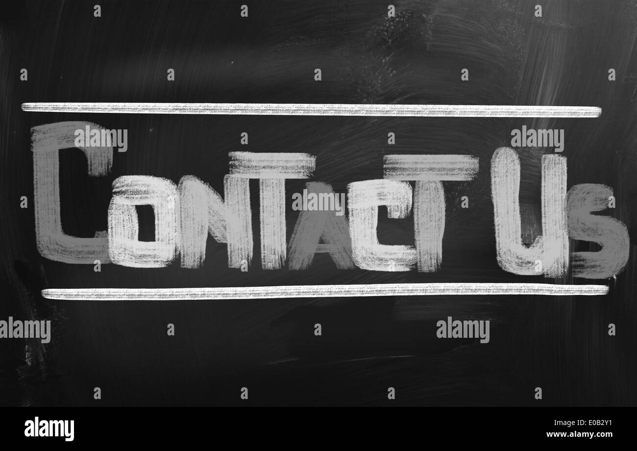 Contact Us Concept Stock Photo - Alamy