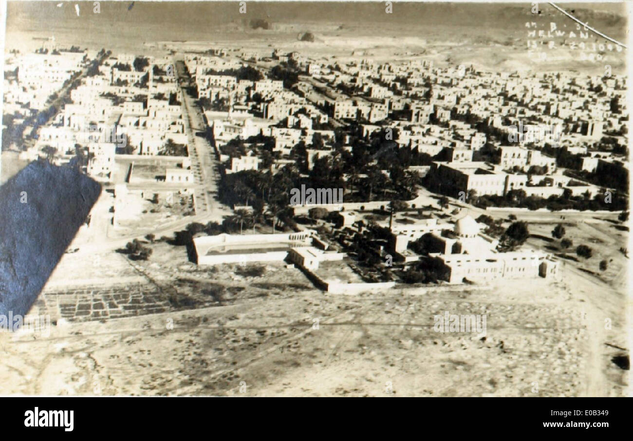 Aerial photograph of Helwan, Egypt, captured by Edwin Newman. The photo ...