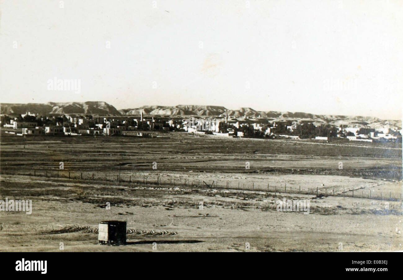 This image depicts a view of Helwan, Egypt, from the camp of Edwin ...