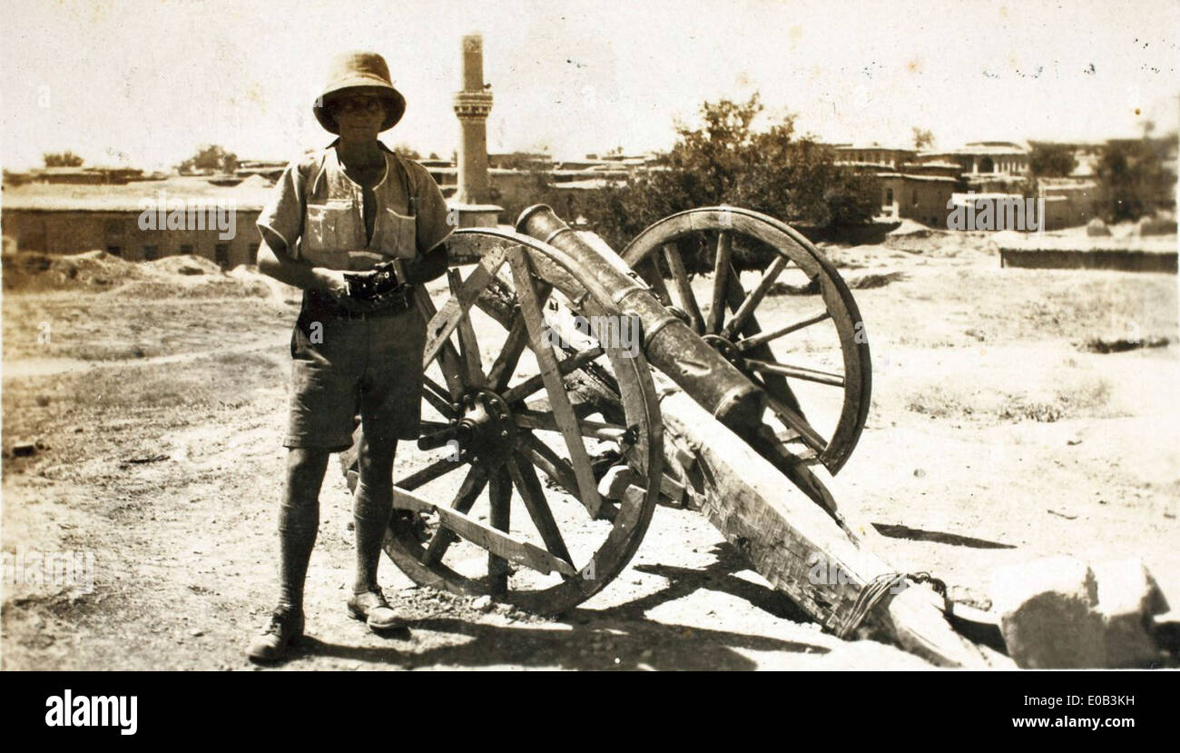 This image shows a Turkish gun captured during Edwin Newman's service ...
