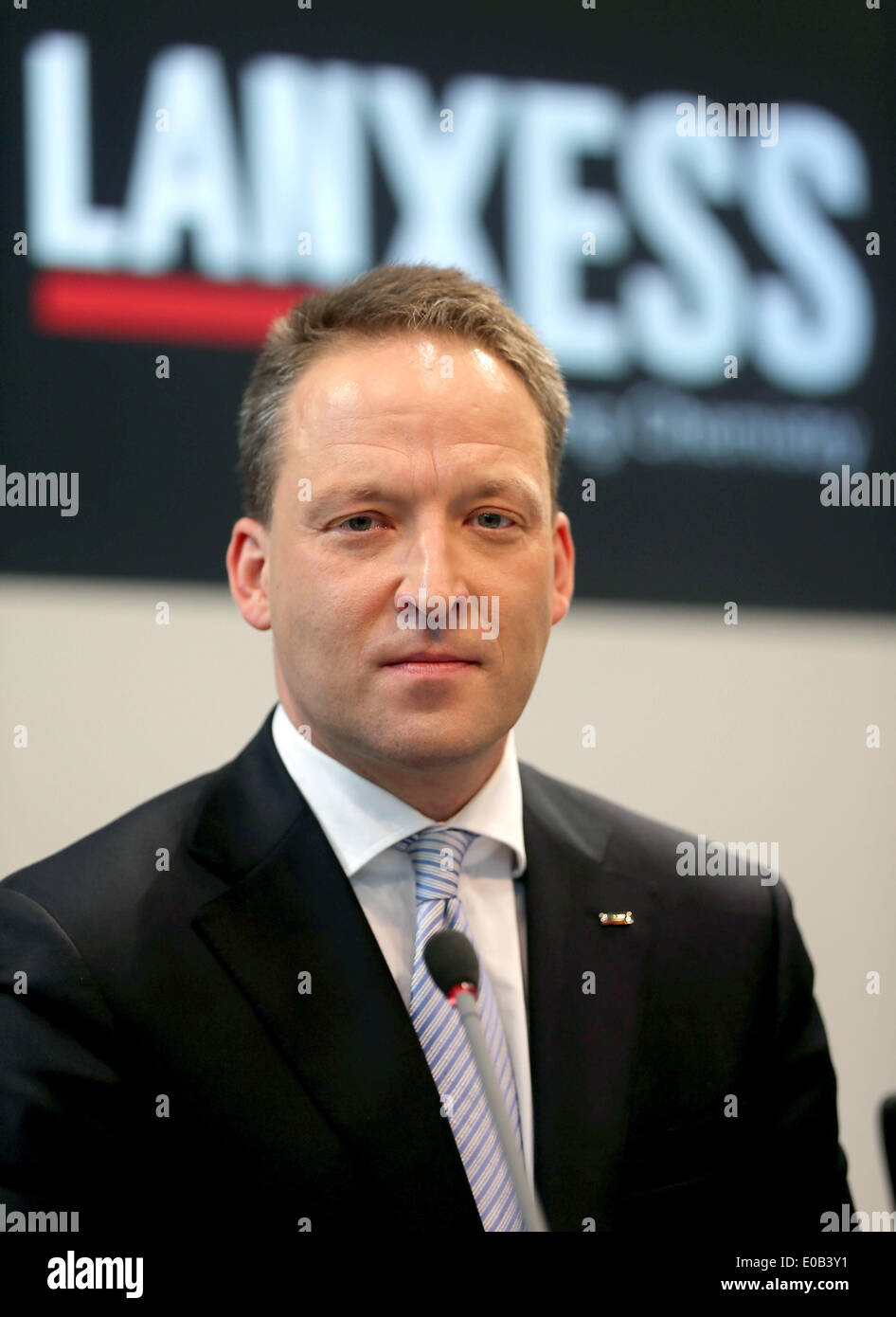 Lanxess AG chairman of the management board, Matthias Zachert, speaks ...