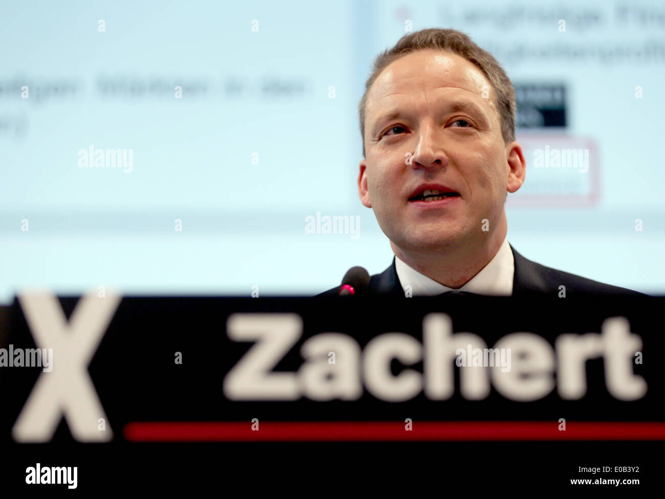 Lanxess AG chairman of the management board, Matthias Zachert, speaks ...
