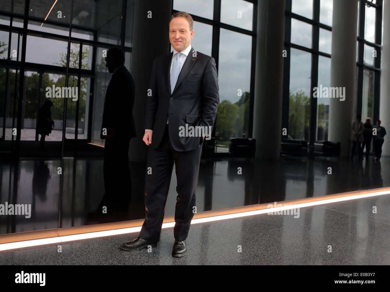 Lanxess AG chairman of the management board, Matthias Zachert, arrives ...