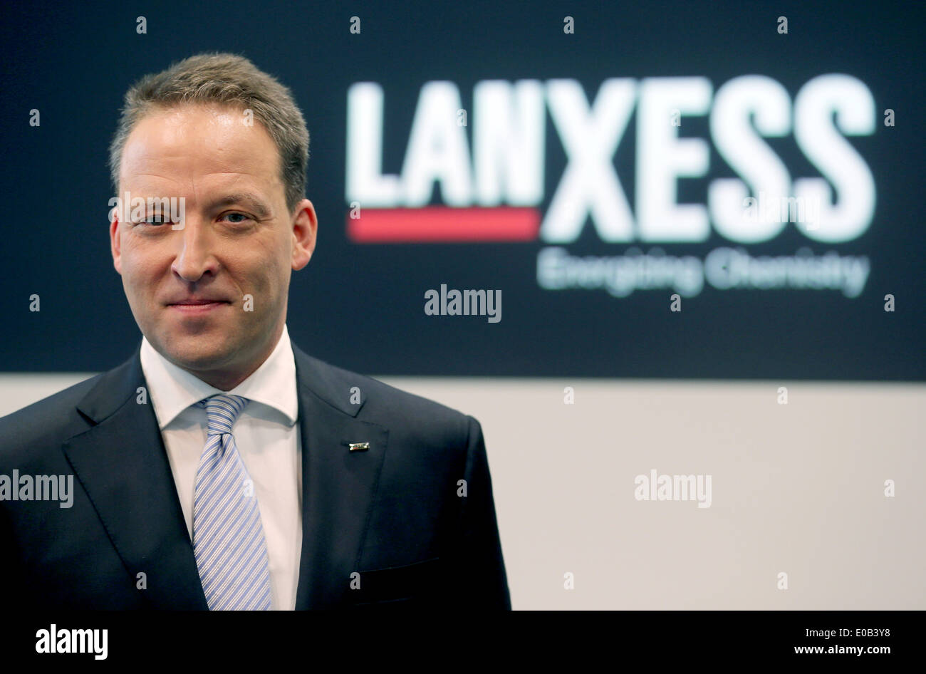 Lanxess AG chairman of the management board, Matthias Zachert, arrives ...