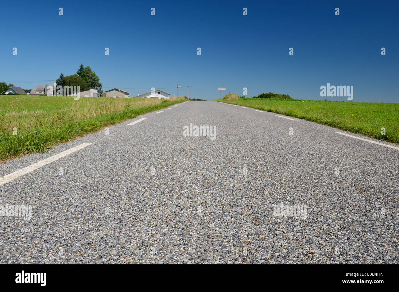 French country road Stock Photo - Alamy