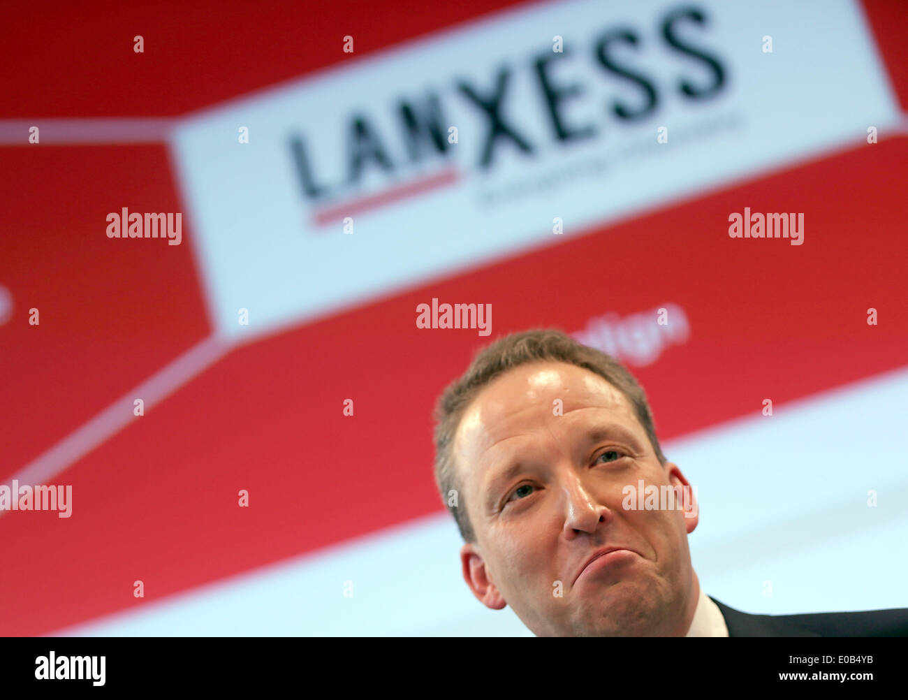 Lanxess AG chairman of the management board, Matthias Zachert, speaks ...