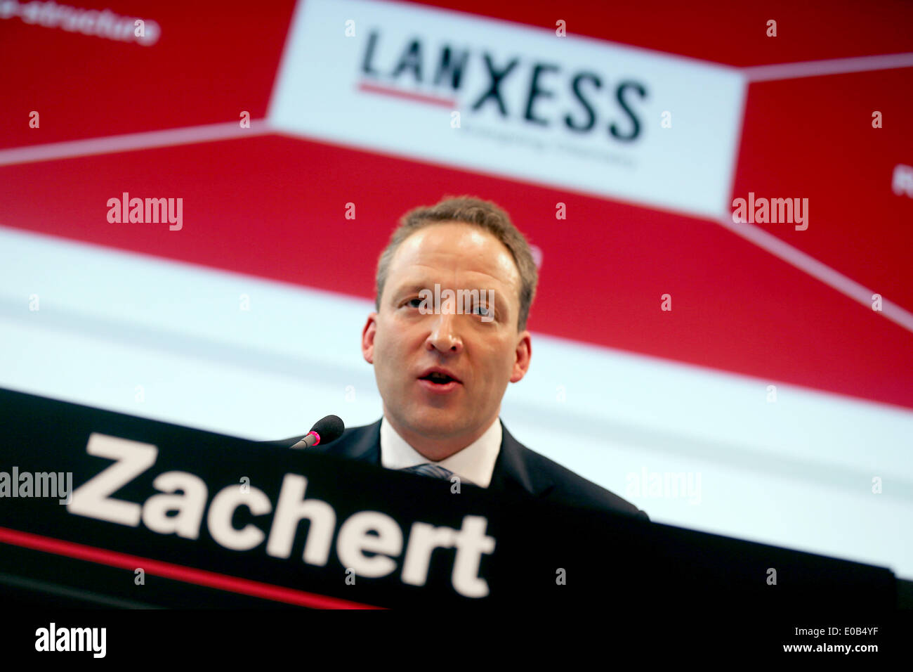 Lanxess AG chairman of the management board, Matthias Zachert, speaks ...