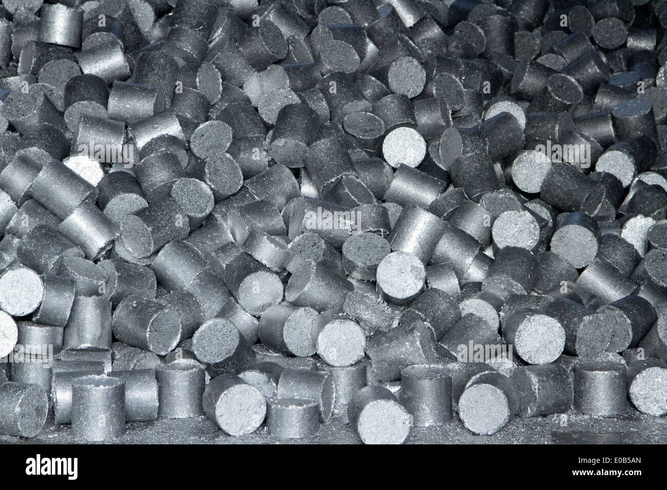 Pile of aluminium pellets at recycling yard Stock Photo - Alamy