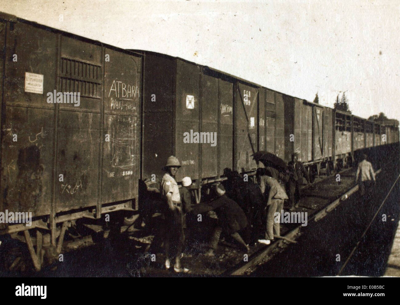 This photo by Edwin Newman captures RAF engineers working at the Atbara ...