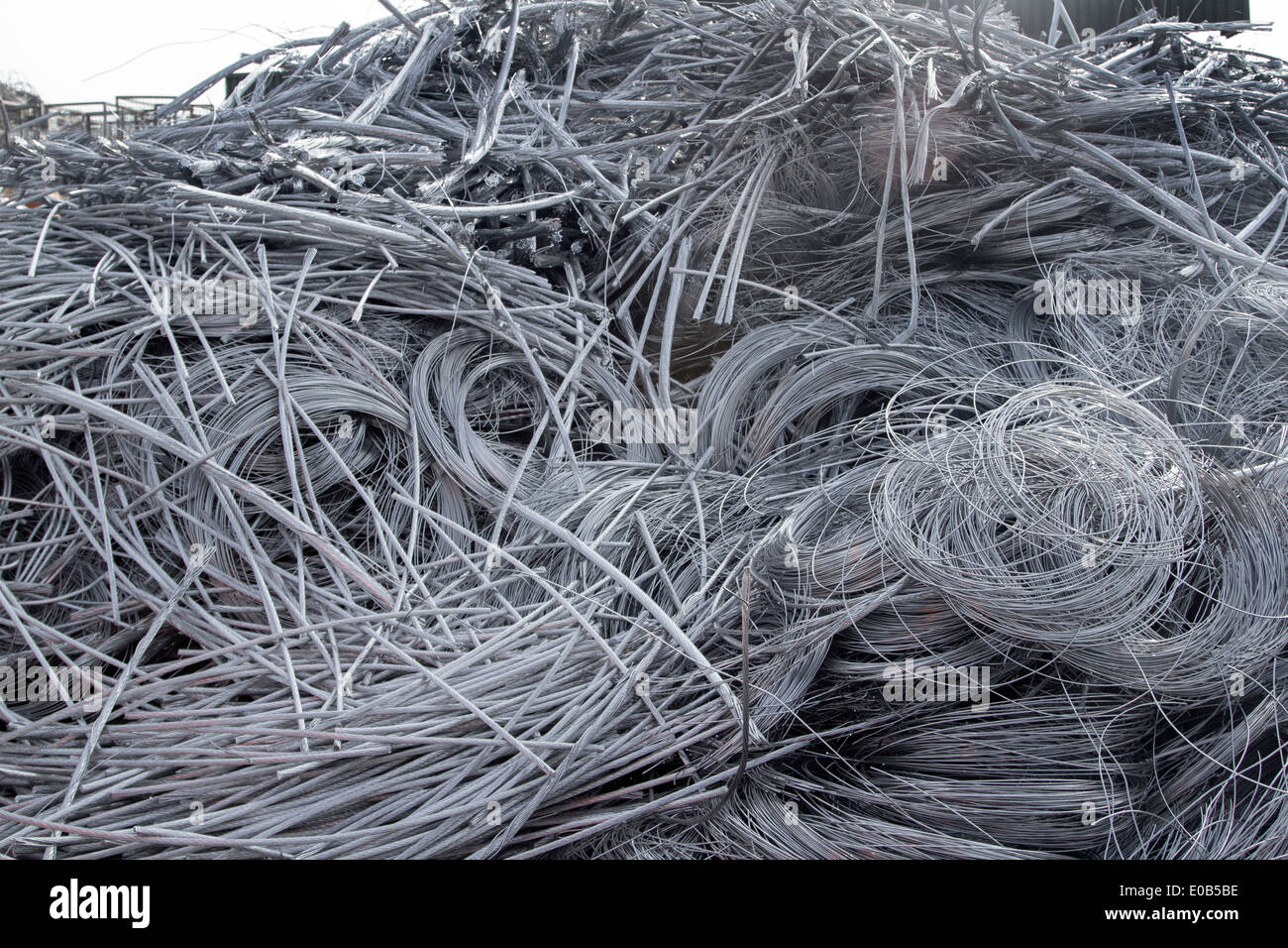 Pile of aluminium at recycling yard Stock Photo - Alamy