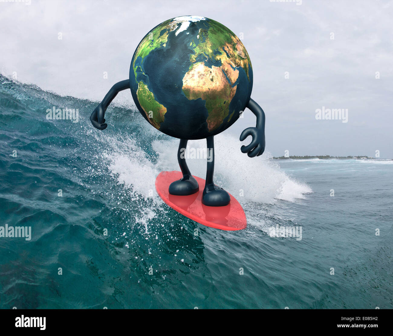 Planet earth arms legs on hi-res stock photography and images - Alamy