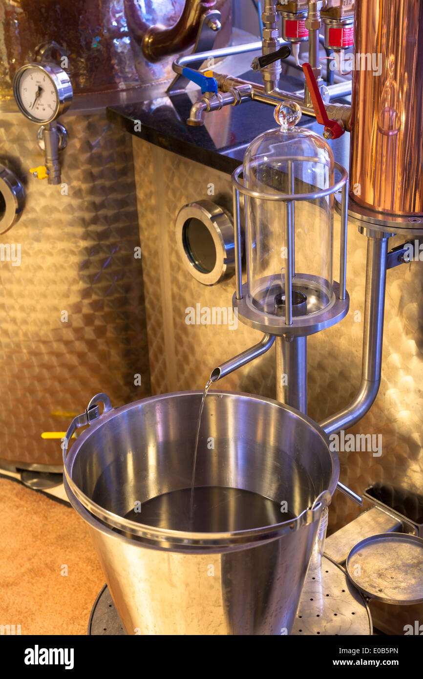 Distillery for fruit brandies Stock Photo - Alamy