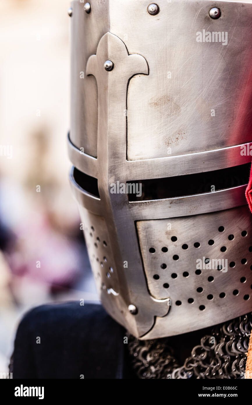 Medieval knights helmet hi-res stock photography and images - Alamy
