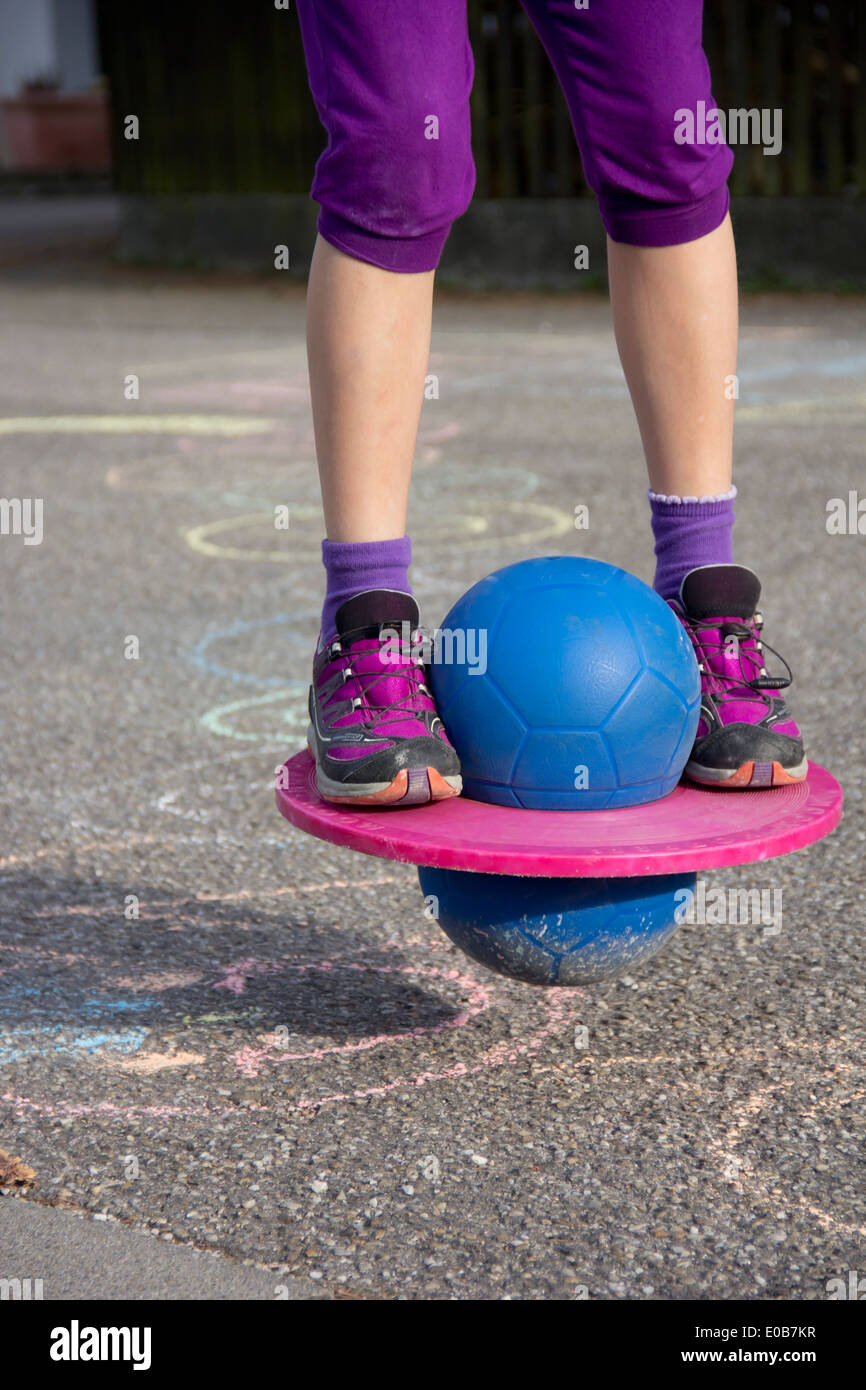 Girl jumping with moon hopper hi-res stock photography and images - Alamy