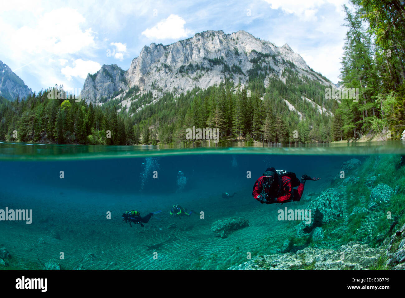 Green lake austria diving hi-res stock photography and images - Alamy
