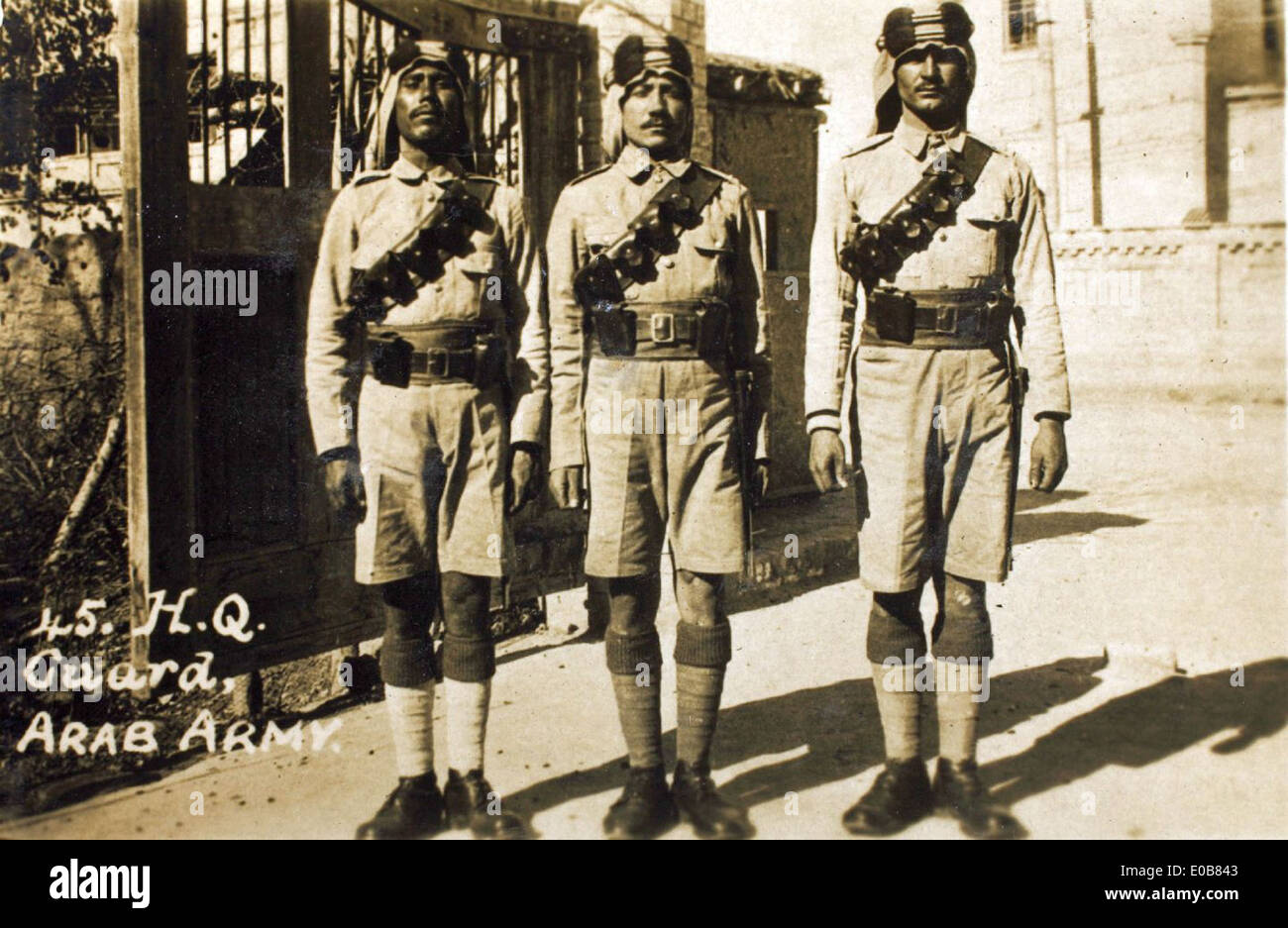 The H.Q. Guard of the Arab Army, as captured in this photograph by ...