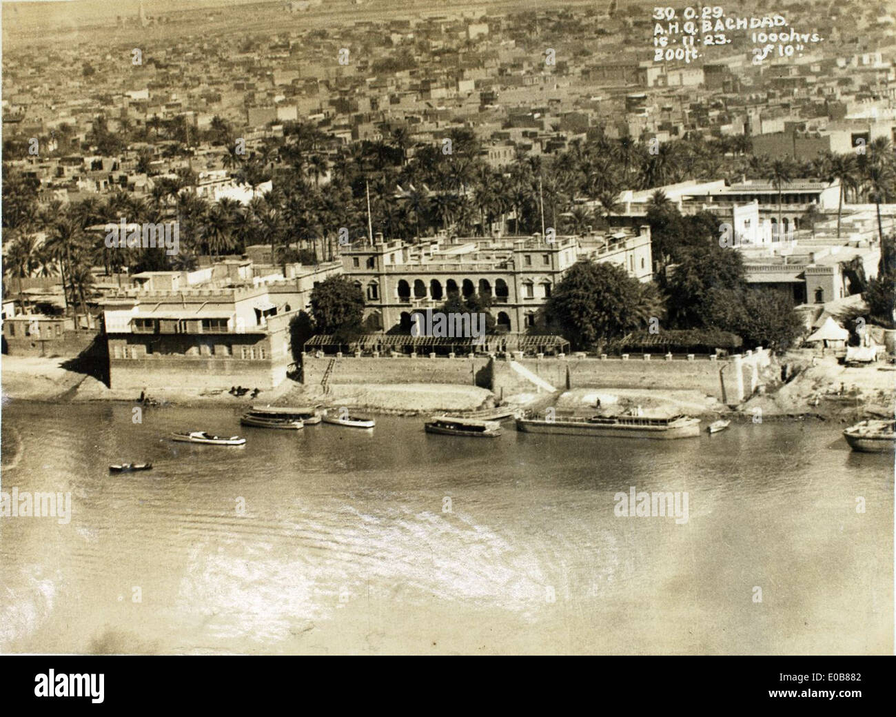 This photograph by Edwin Newman captures an aerial view of Baghdad ...