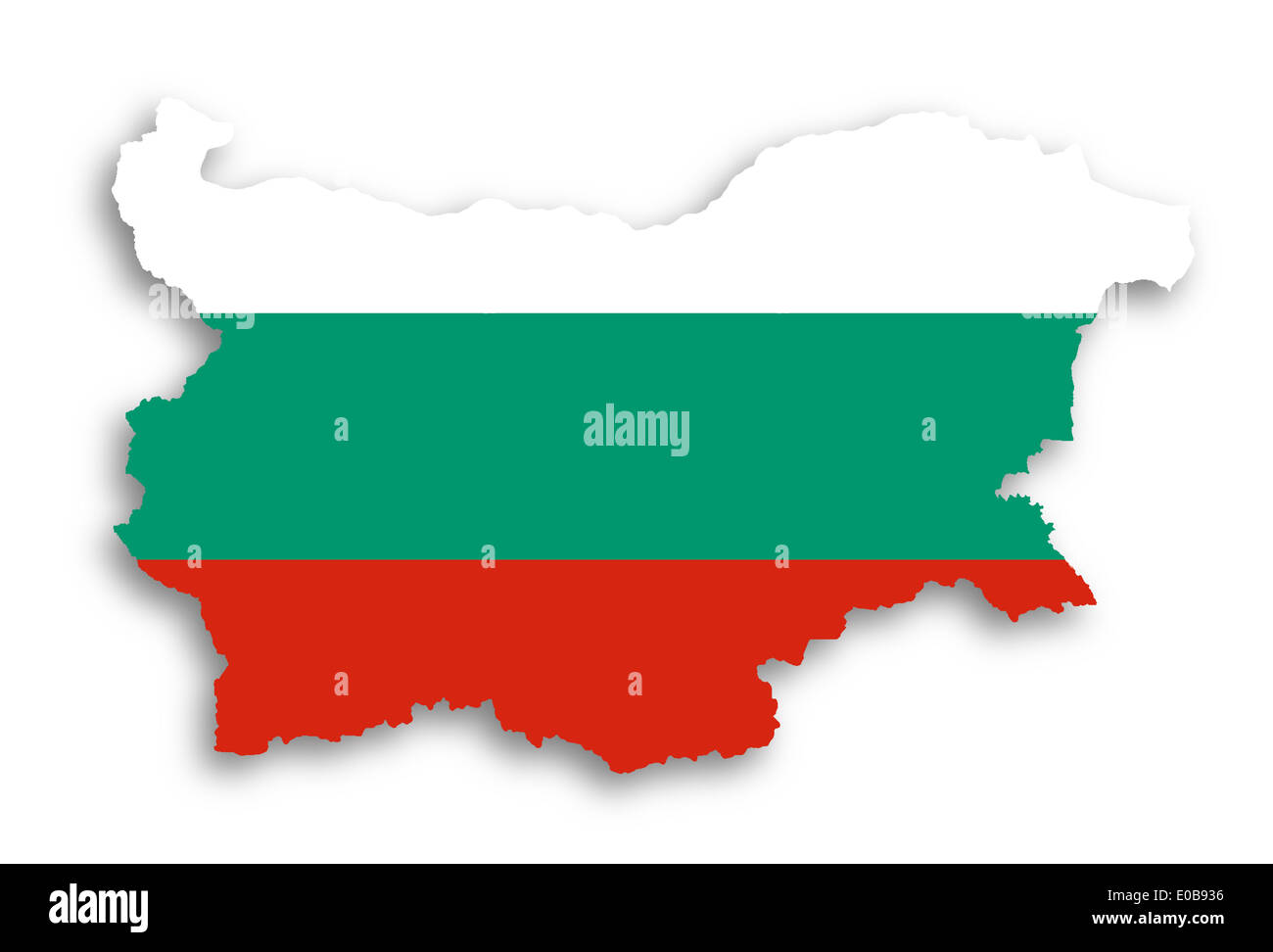 Bulgaria flag map hi-res stock photography and images - Alamy