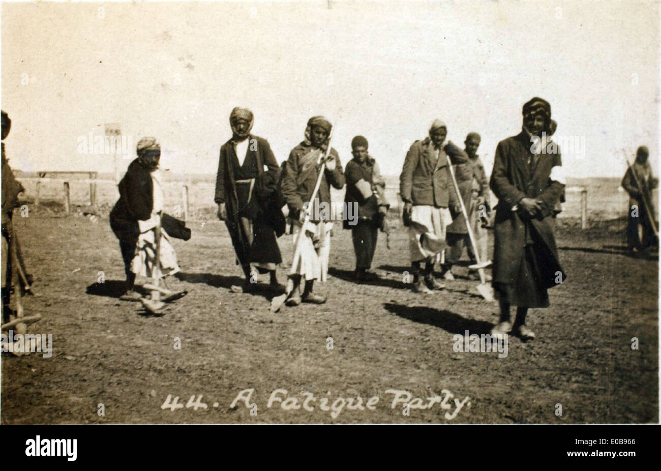 This image shows a fatigue party from the RAF during Edwin Newman's ...