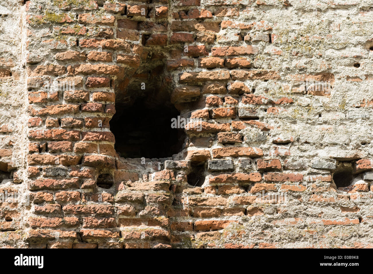 Old Castle Brick Wall Close Up Stock Photo - Alamy