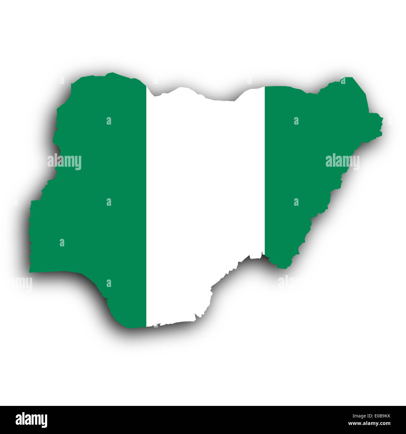 Nigeria map hi-res stock photography and images - Alamy