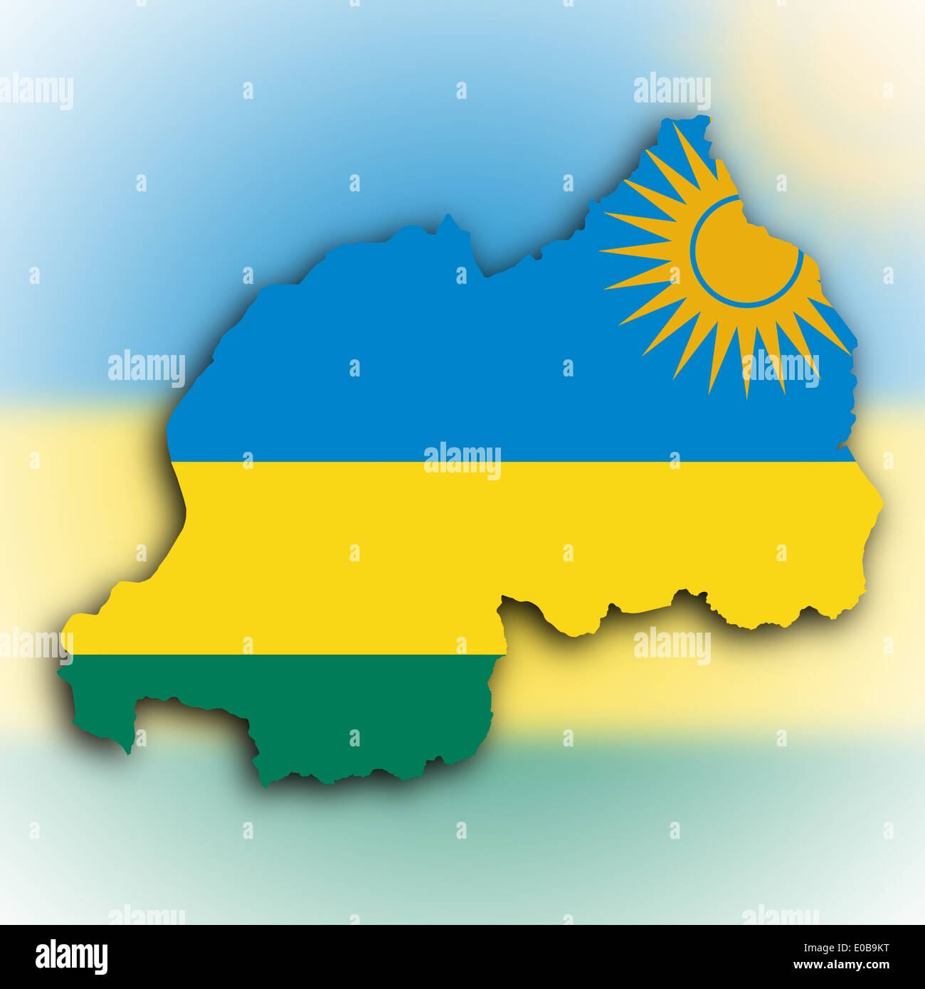 Nigeria map on white hi-res stock photography and images - Alamy