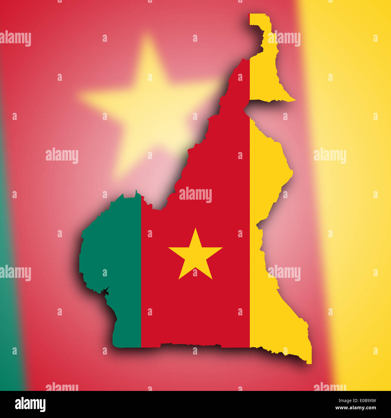 Map of cameroon hi-res stock photography and images - Alamy