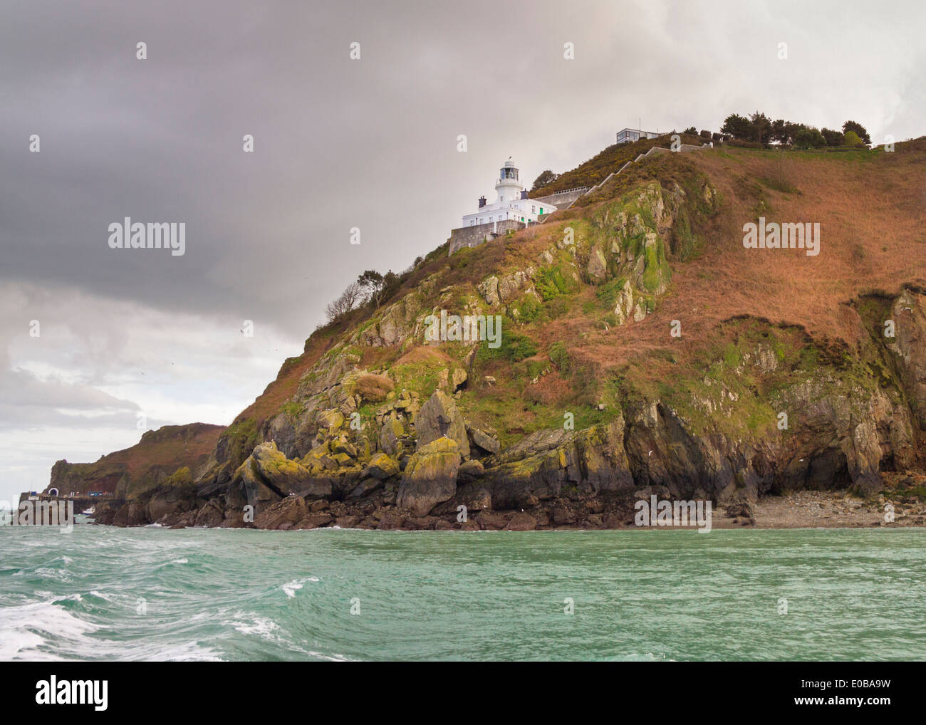 Coastal scene on Sark Lighthouse Stock Photo - Alamy