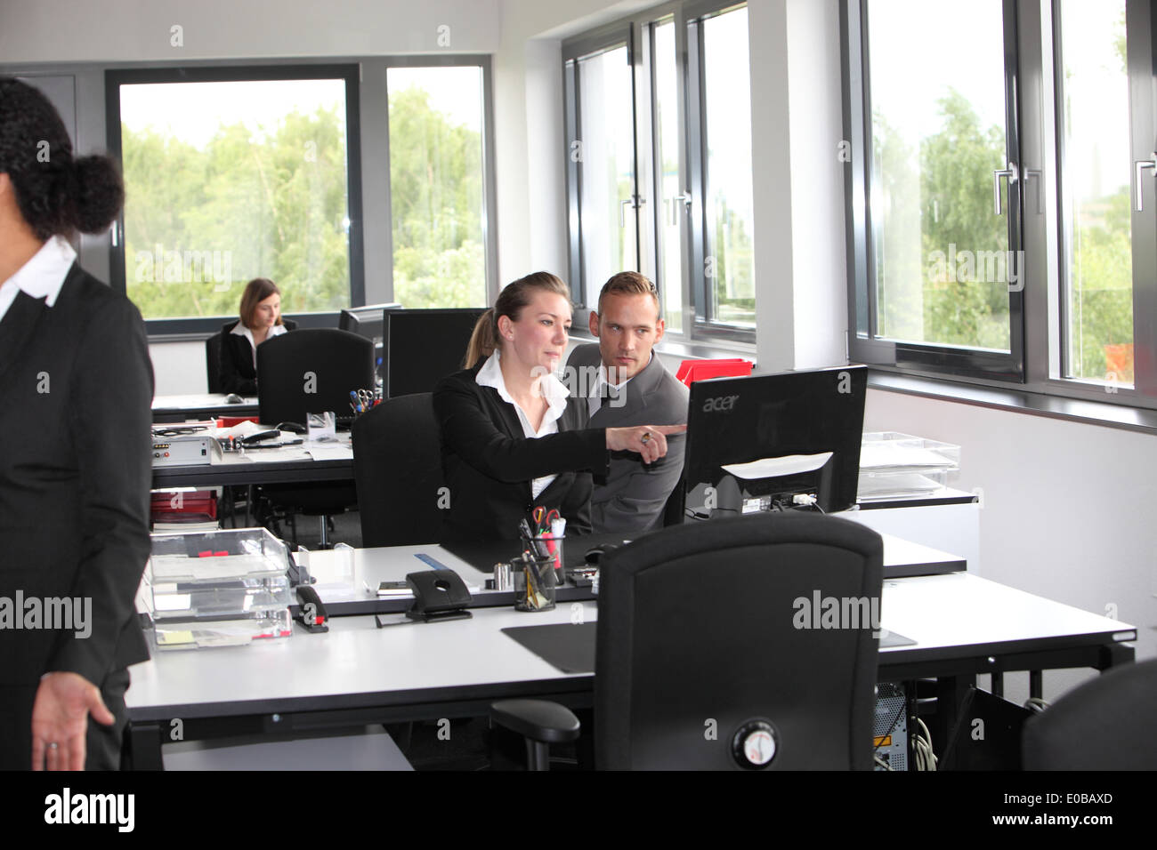 Interview desks hi-res stock photography and images - Alamy