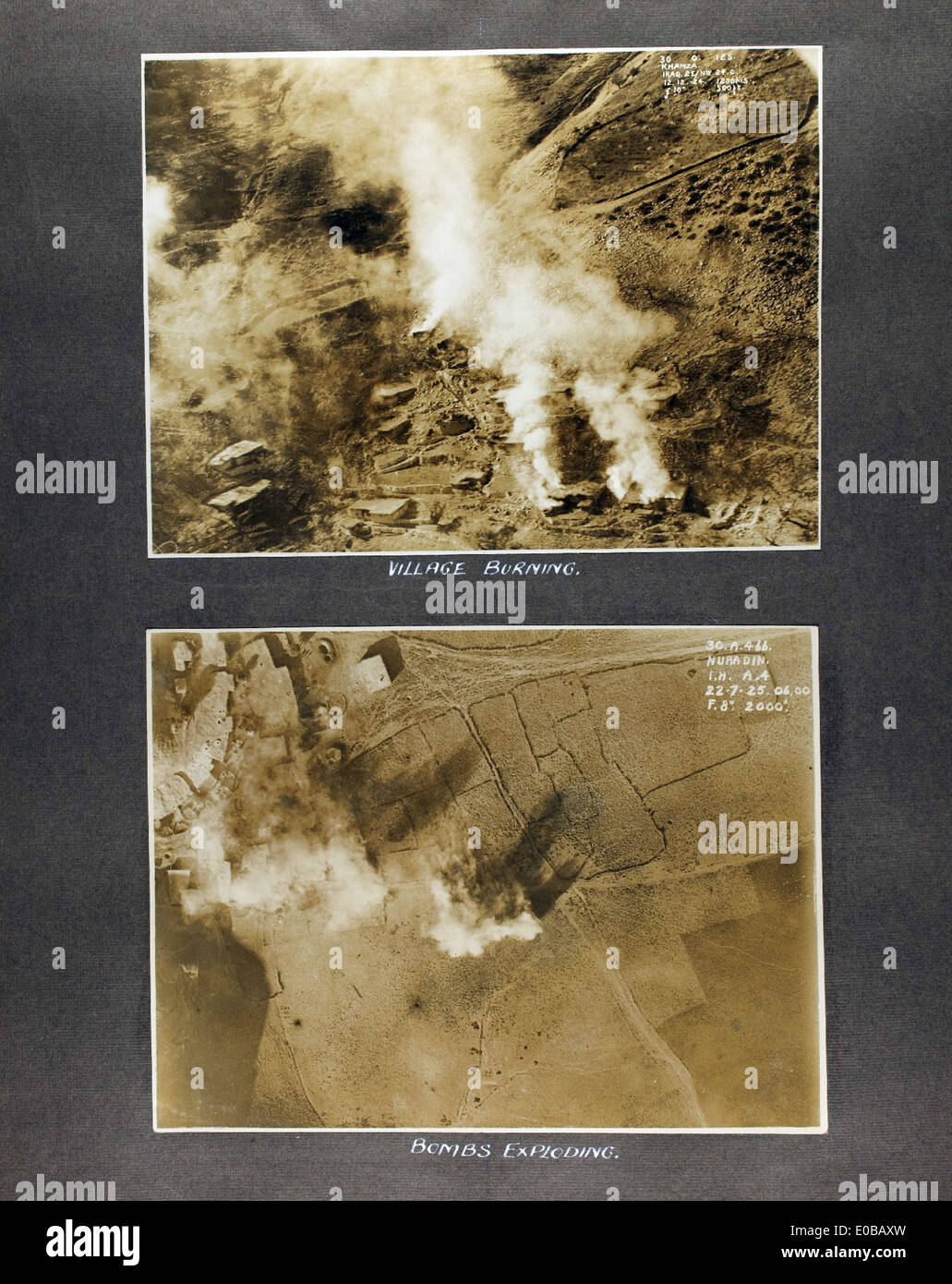 This full-page photograph by Edwin Newman shows RAF aircraft in action ...