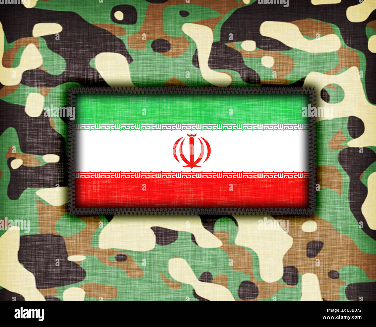 Iran flag on a military uniform hi-res stock photography and images - Alamy
