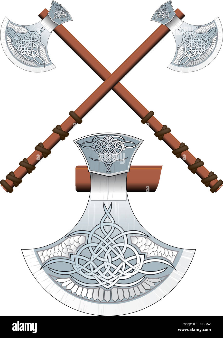 Crossed metal ax handle hi-res stock photography and images - Alamy