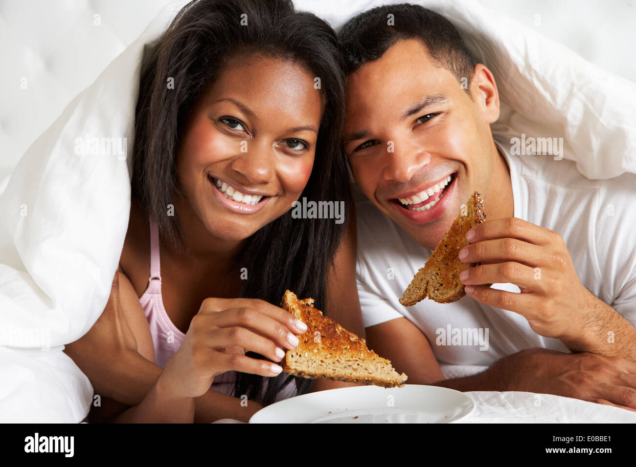 Young couple enjoying relaxing morning hi-res stock photography and ...