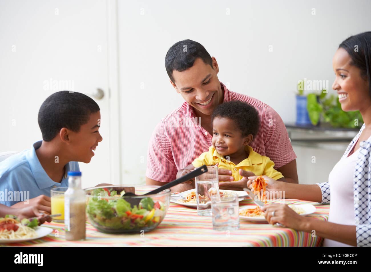 Typical American Family Dinner