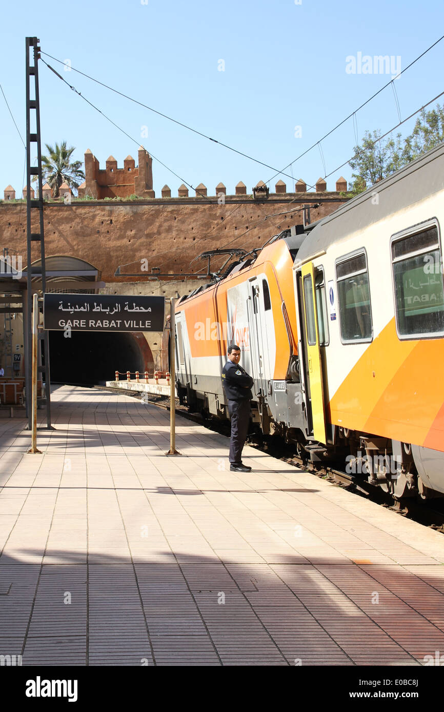 Gare Rabat Ville. Station Rabat City, located in the capital Rabat, is ...
